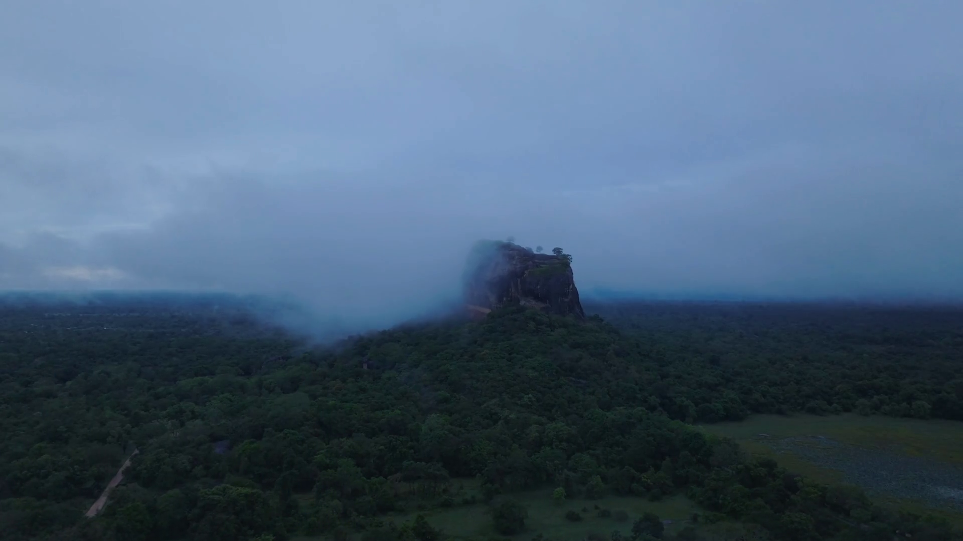 Mystic Aerial Shot Of Historic Rock Fortress Stock Footage SBV ...
