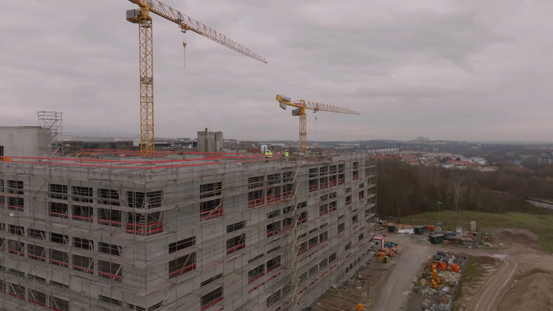 Aerial Slide Pan Footage Of Administrative Stock Footage SBV-348802002 ...