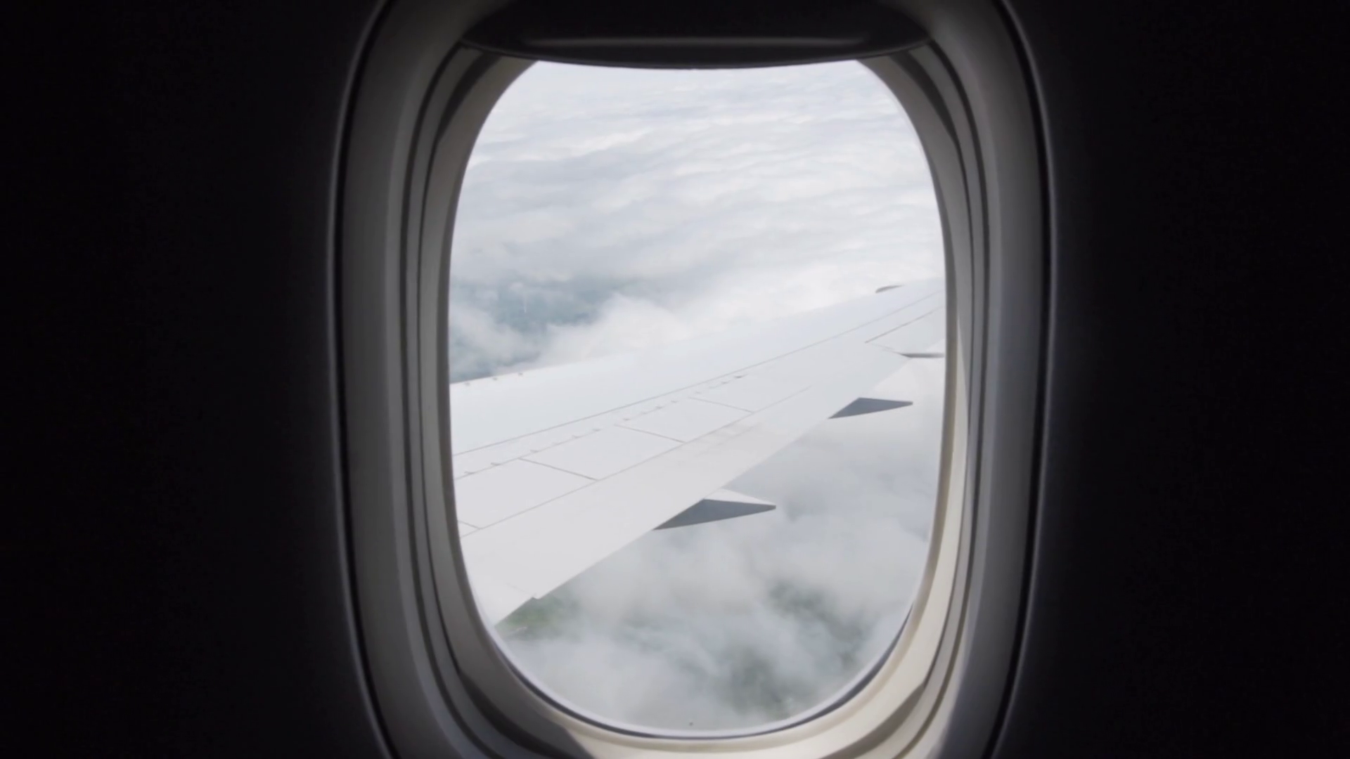Look Outside Of Airplane Window Into Moving Stock Footage SBV-347712950 ...