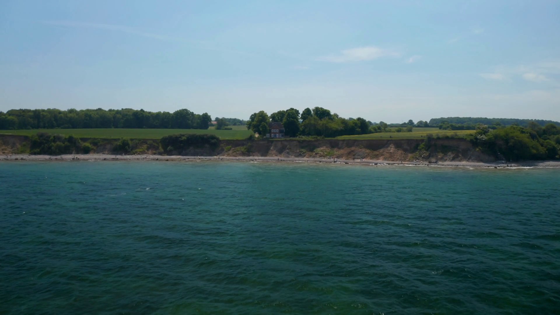 Beautiful Aerial View Of Baltic Sea Stock Footage SBV-347553358 ...