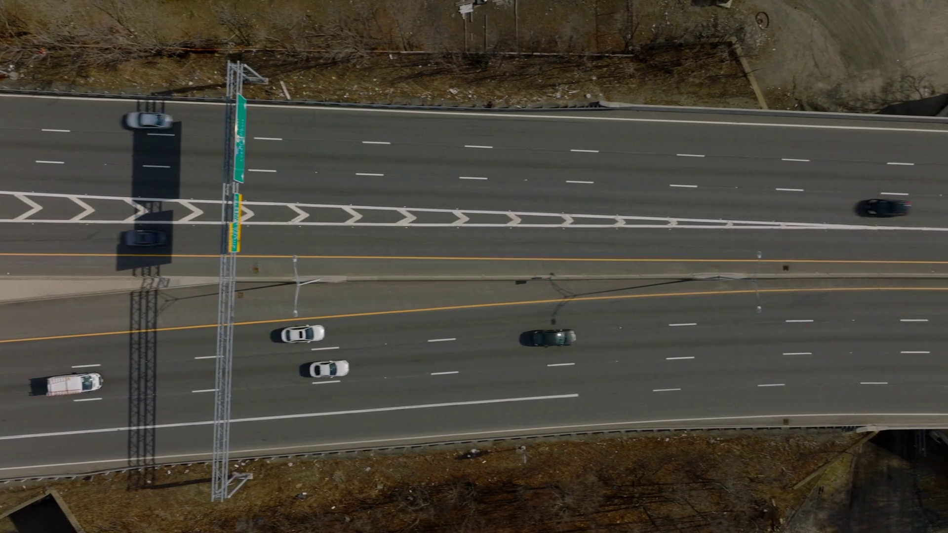 High Angle Footage Of Traffic On Highway Stock Footage SBV-347708780 ...