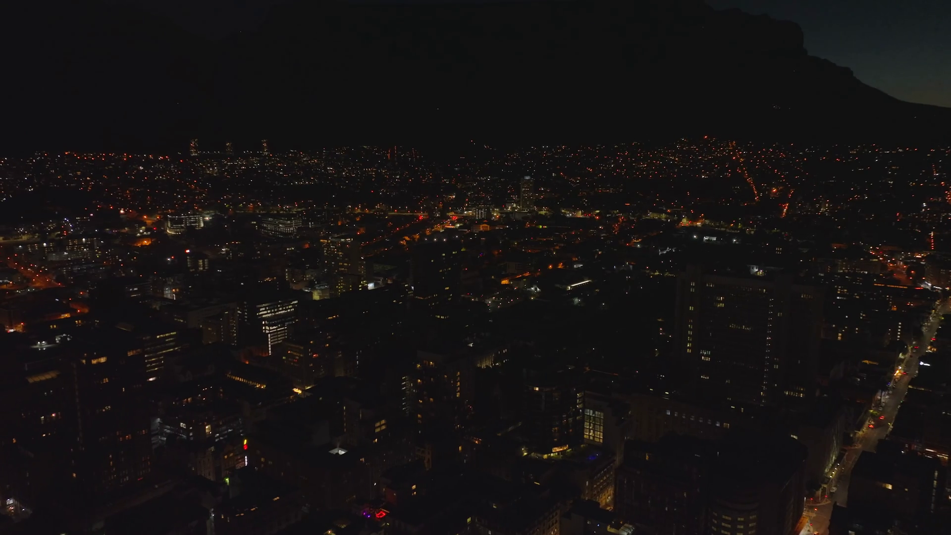 Fly Above Night City Glowing Street Lights Stock Footage SBV-347793364 ...