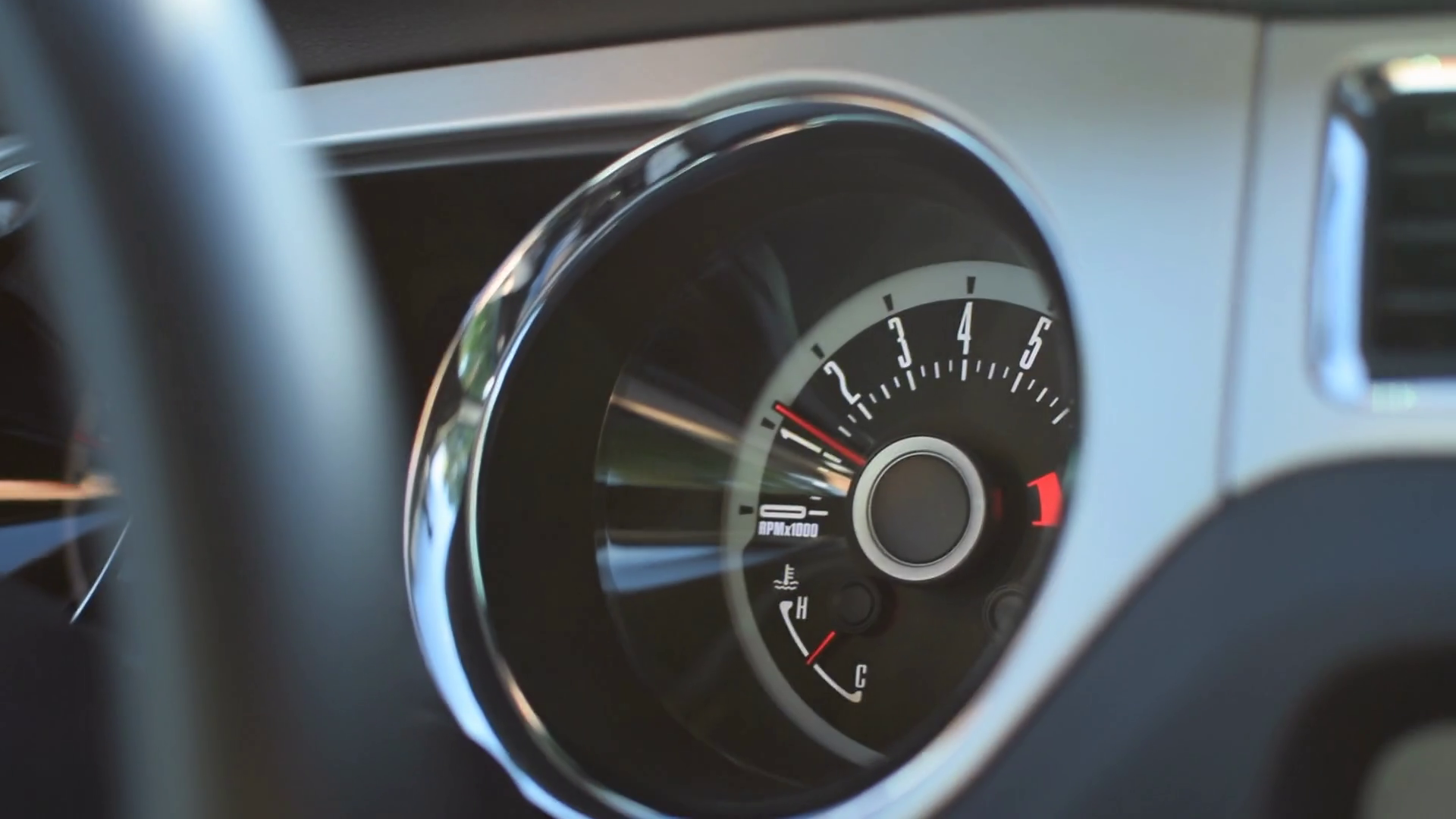 Close Up Of Speedometer In Ford Mustang Stock Footage SBV-347712839 ...