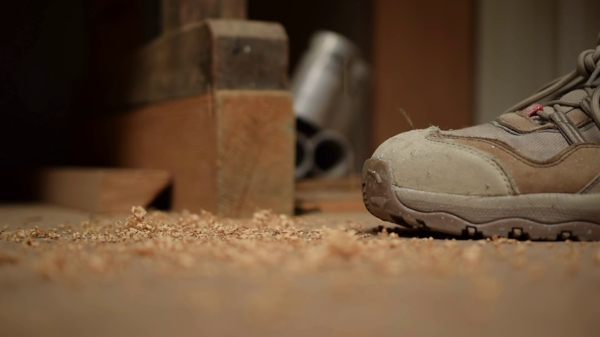 Sawdust Falling To Ground In Slow Motion Stock Footage SBV-347712787 ...