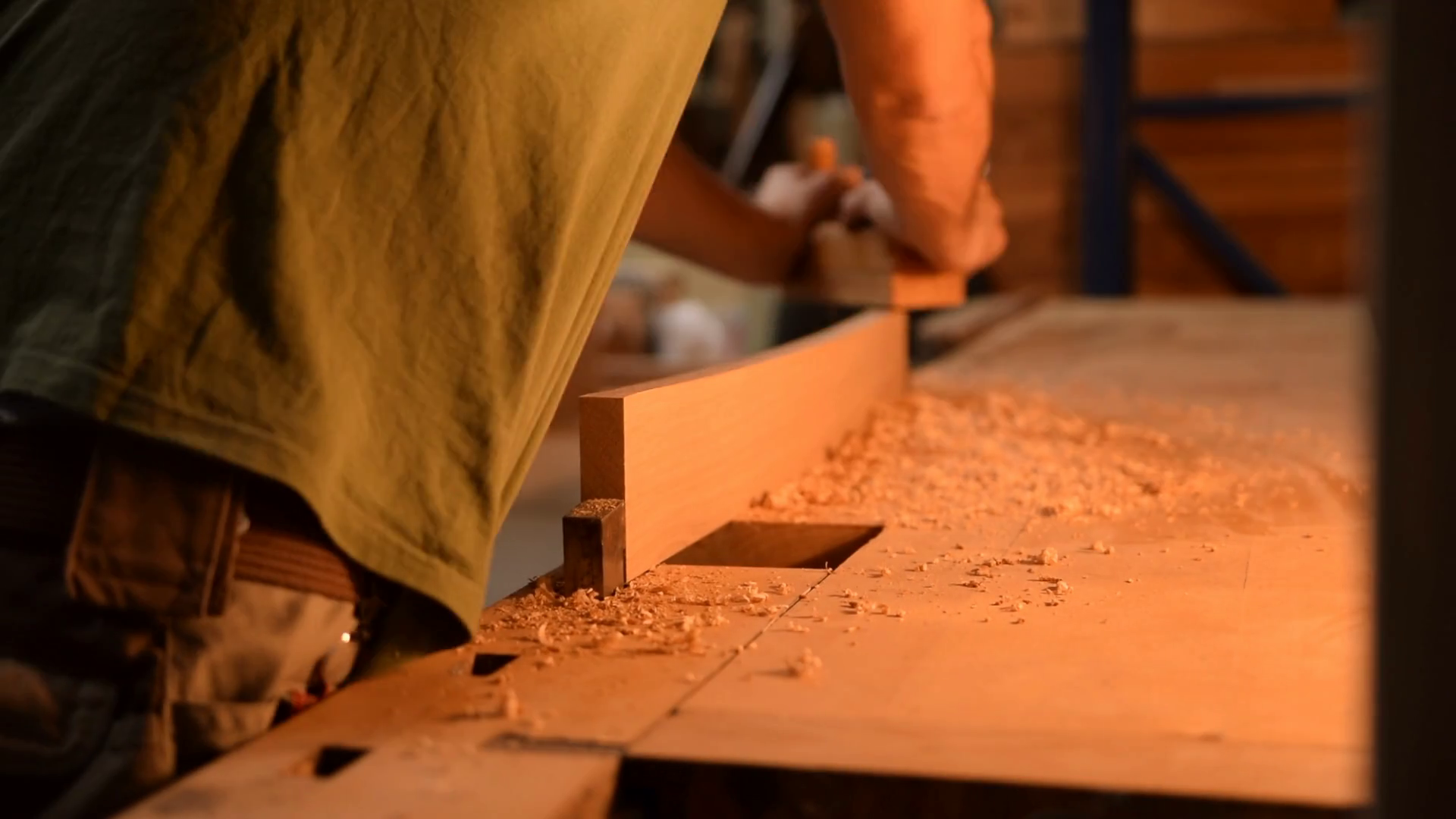 Carpenter Planing Wood In Workshop Stock Footage SBV-347712798 ...