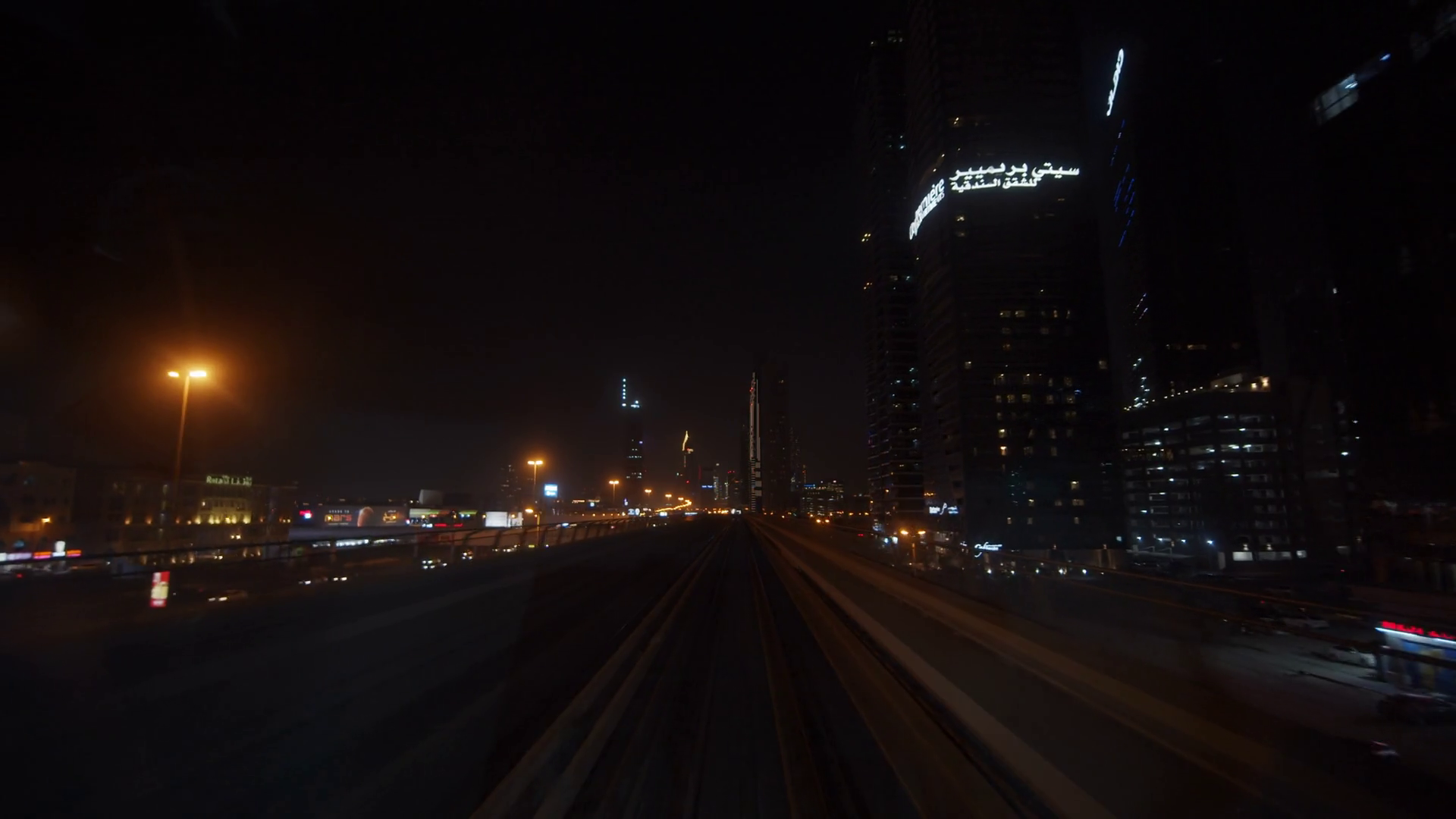 Dubai United Arab Emirates: Metro Driving Stock Footage SBV-347712569 ...