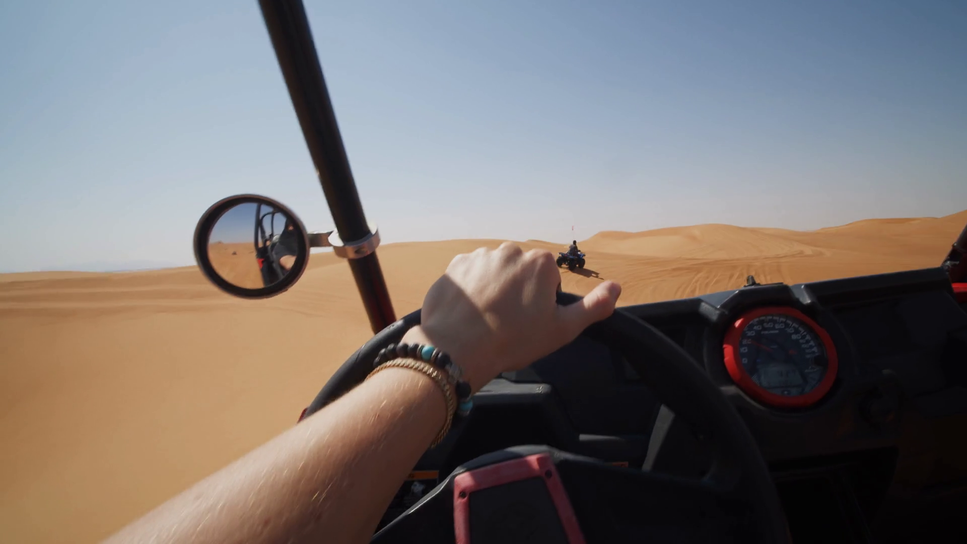 Point Of View Of Driving Sand Buggy On Sand Stock Footage SBV-347712338 ...