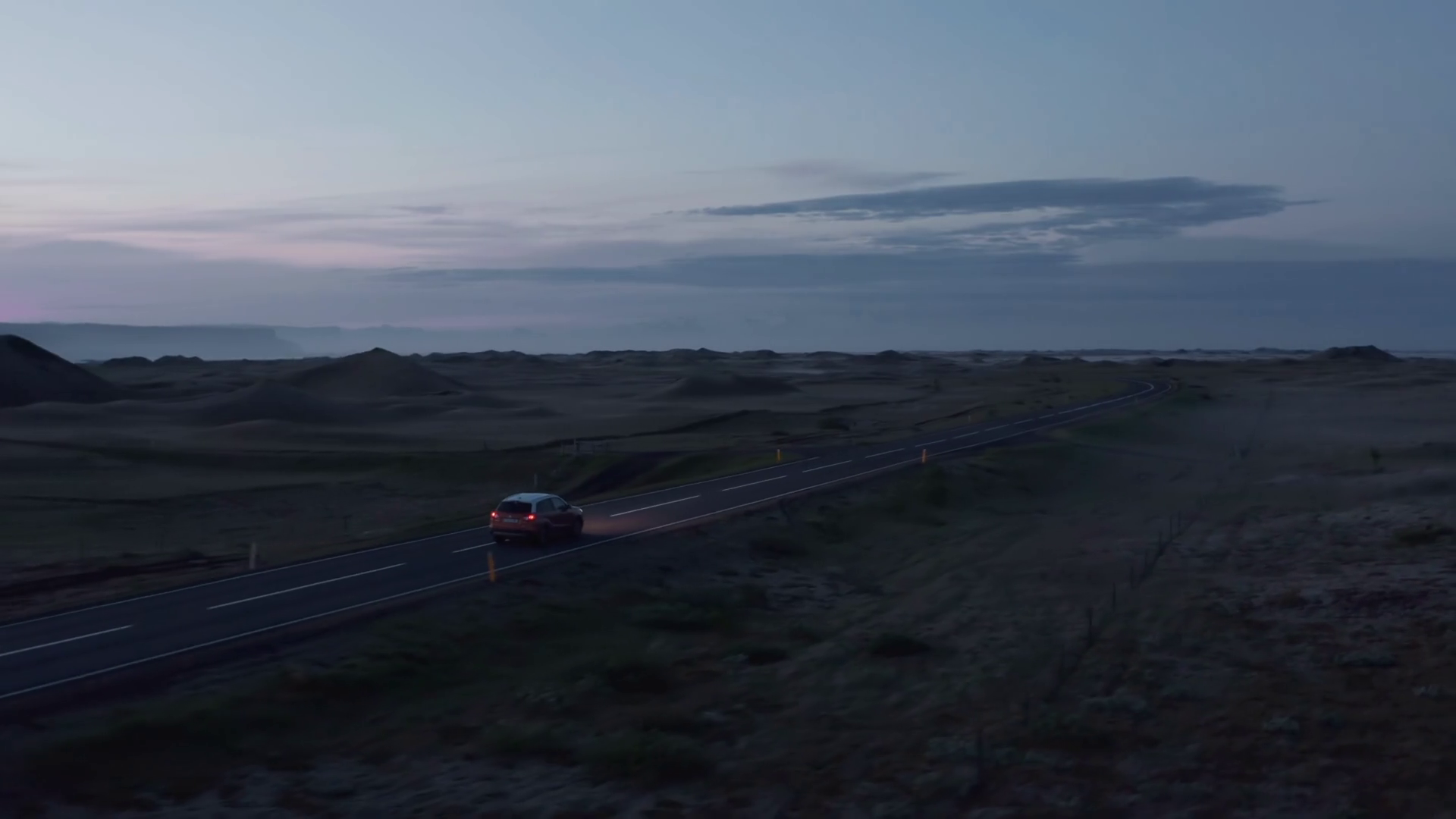 Commercial Birds Eye Drone View Of Car Stock Footage SBV-347677615 ...