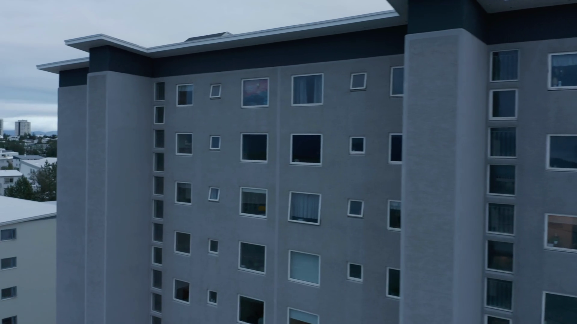 Fly Around Apartment Building Revealing Stock Footage SBV-347671260 ...