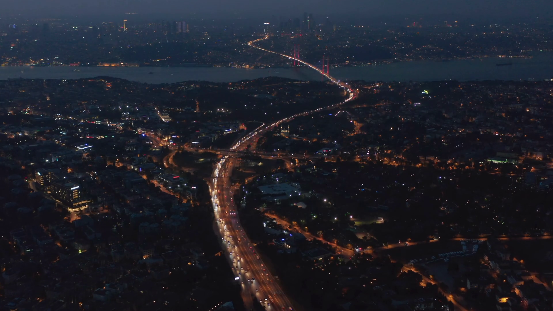 Highway Freeway Road Going Through Istanbul Stock Footage SBV-347668961 ...