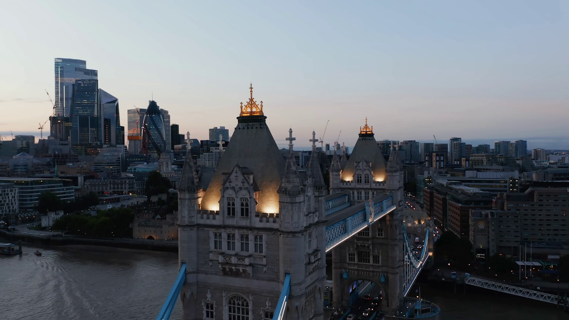 London Uk: Slide Pan Footage Of Tower Bridge Stock Footage SBV ...