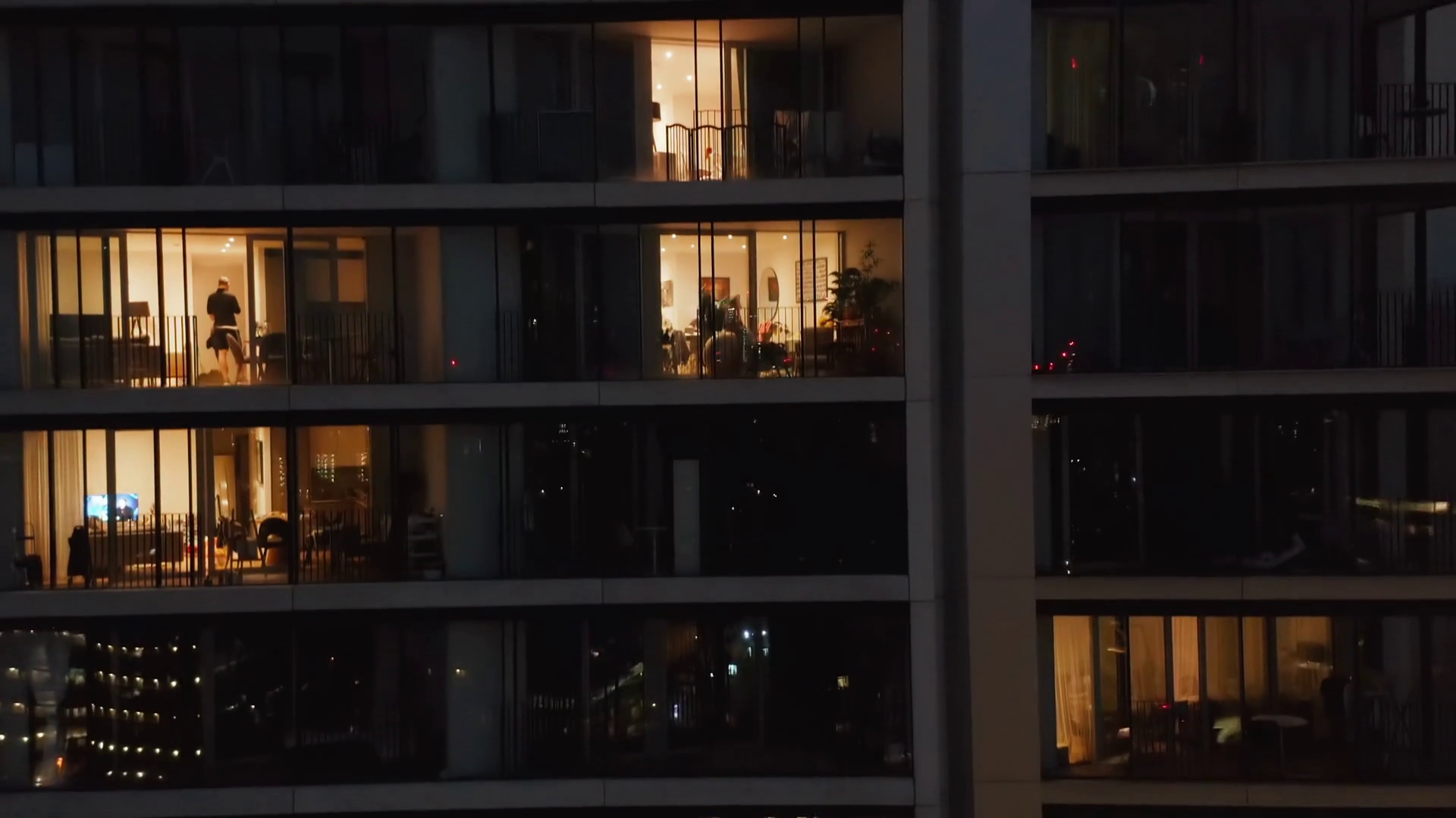 Crane Up Footage Of High Rise Residential Stock Footage SBV-347631832 ...