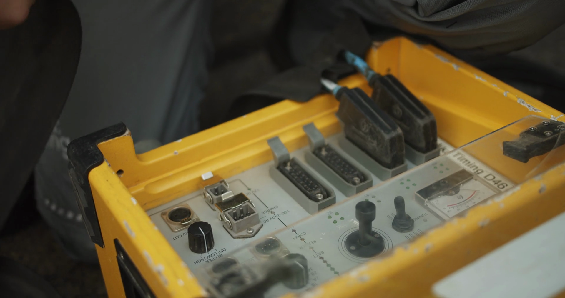 Close-up Shot Of Connecting Large Connectors Stock Footage SBV ...