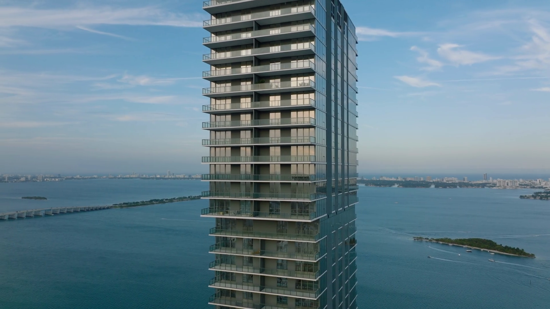 Miami Usa: Orbit Shot Around Modern High Stock Footage SBV-347623313 ...