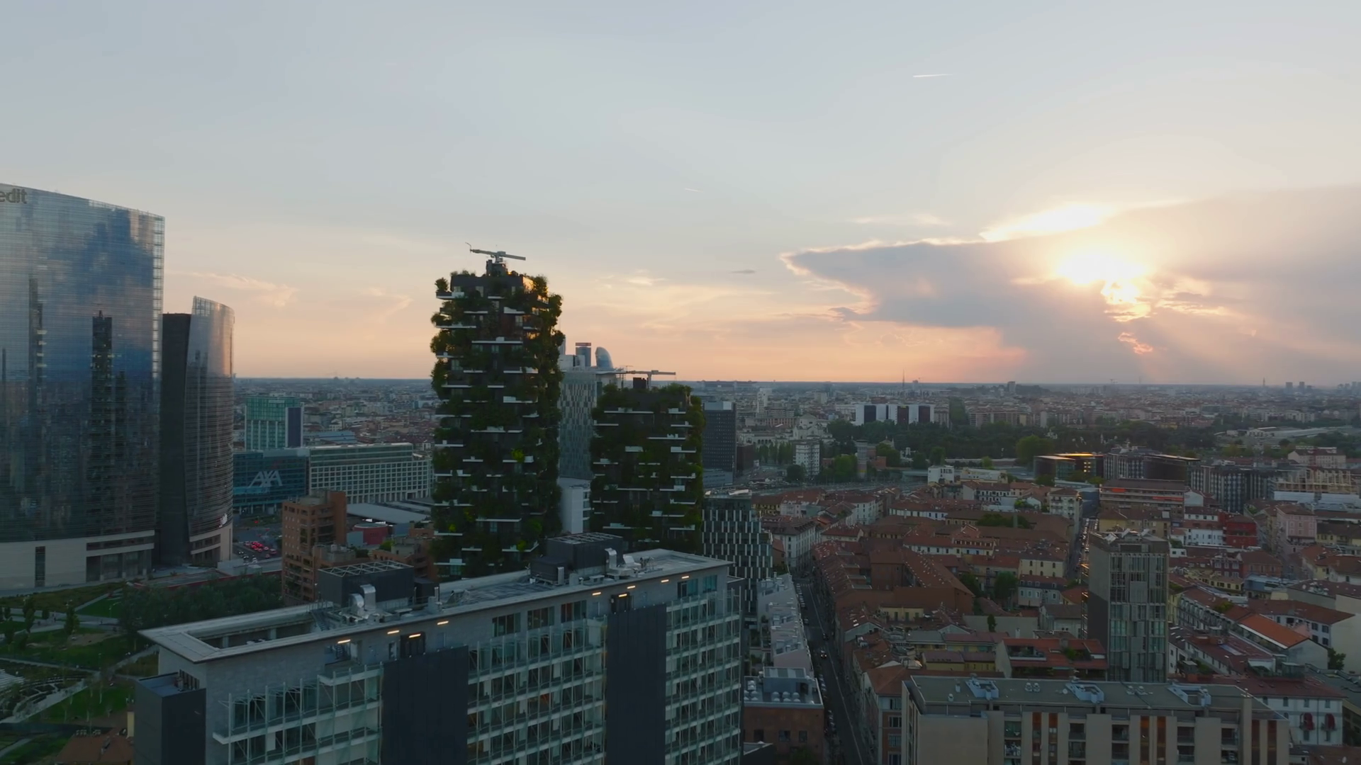 Aerial Slide Pan Footage Of Modern Apartment Stock Footage SBV ...