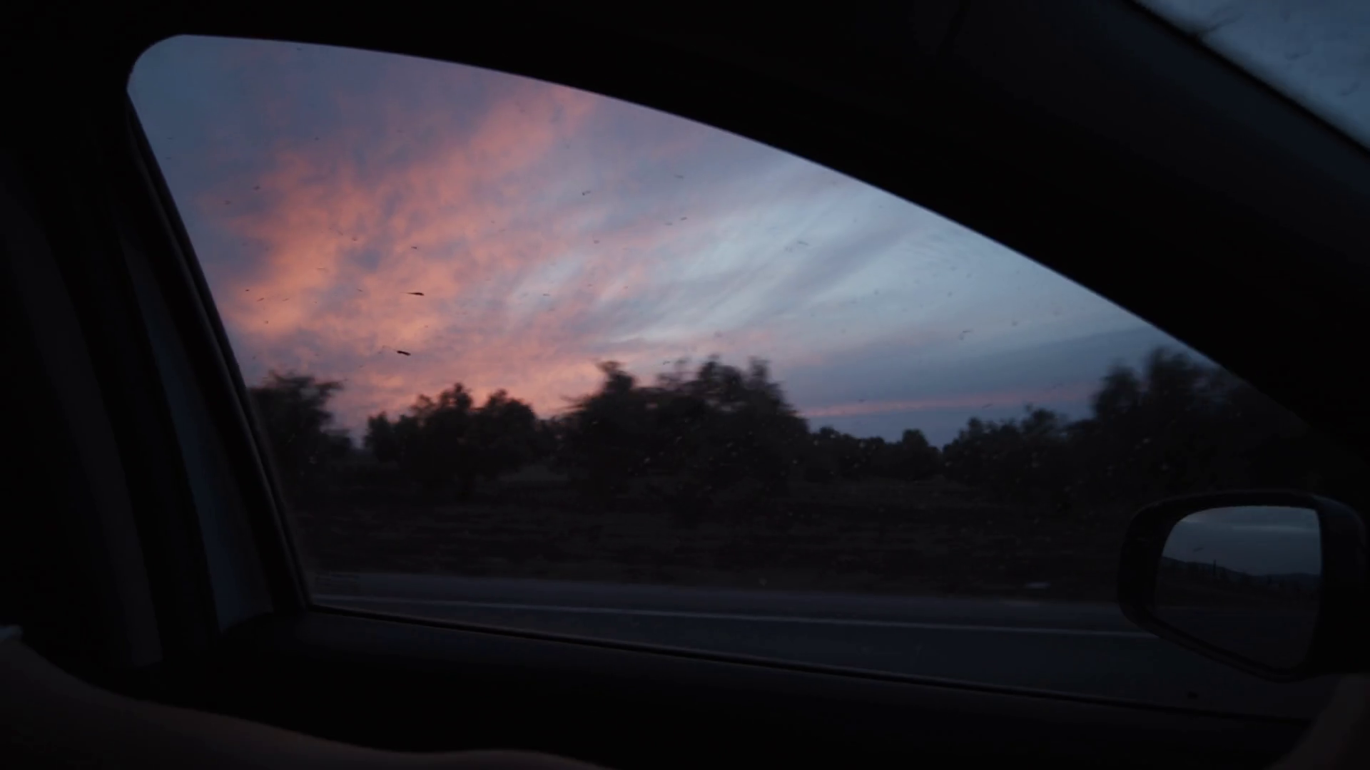 Zoom Out Footage Of Pink Twilight Clouds Stock Footage SBV-347703607 - Storyblocks