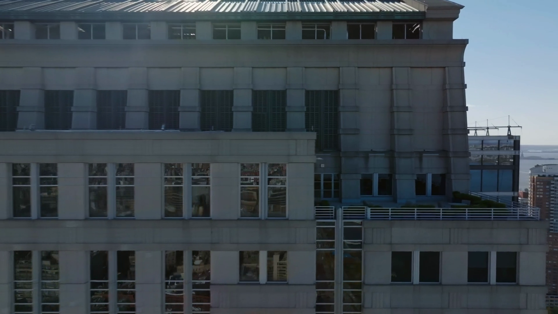 Fly Around Travelers Building Reveal Stock Footage SBV-347514184 ...