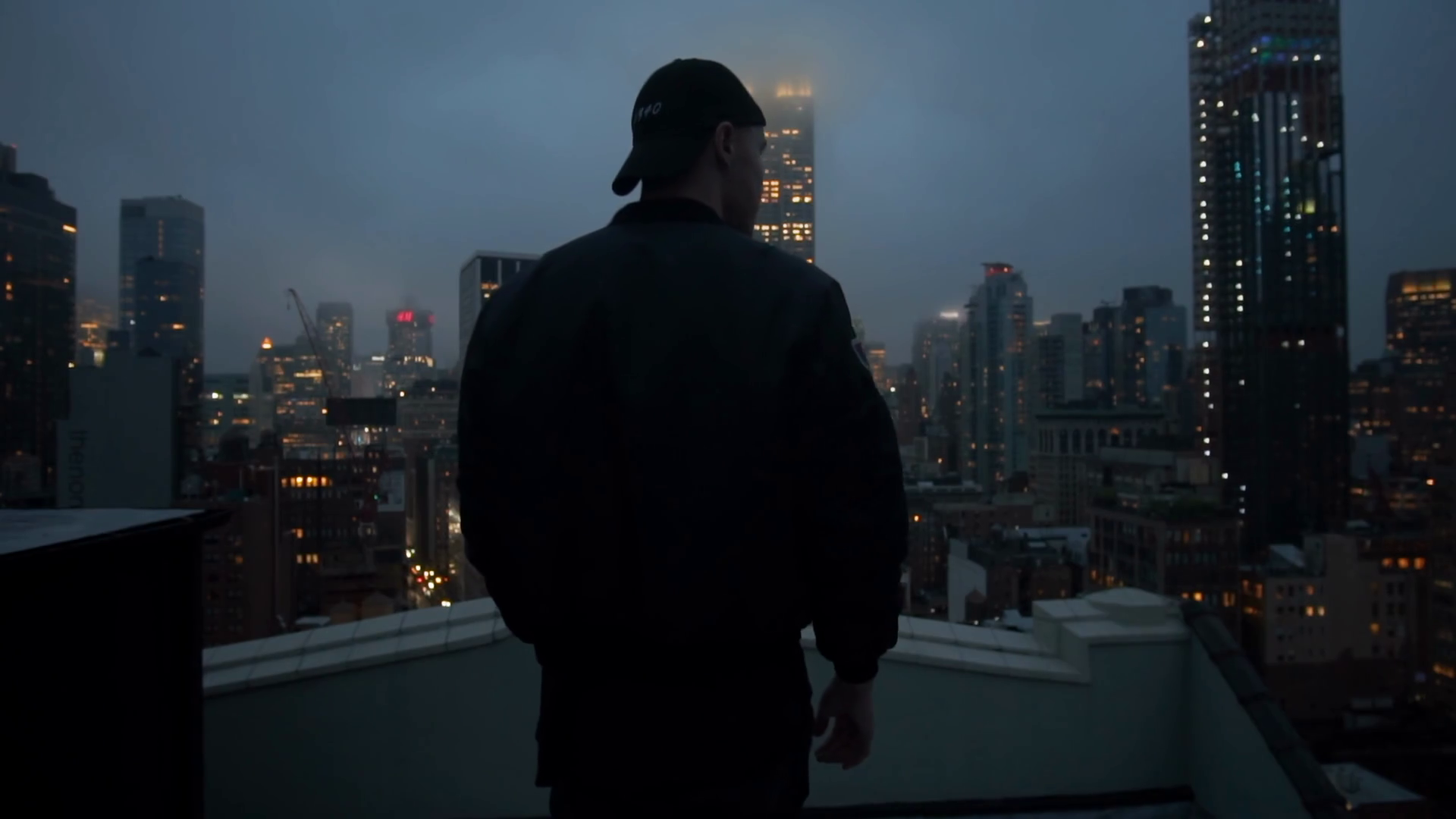 Man Standing On Roof Of Skyscraper In New Stock Footage SBV-347703402 ...