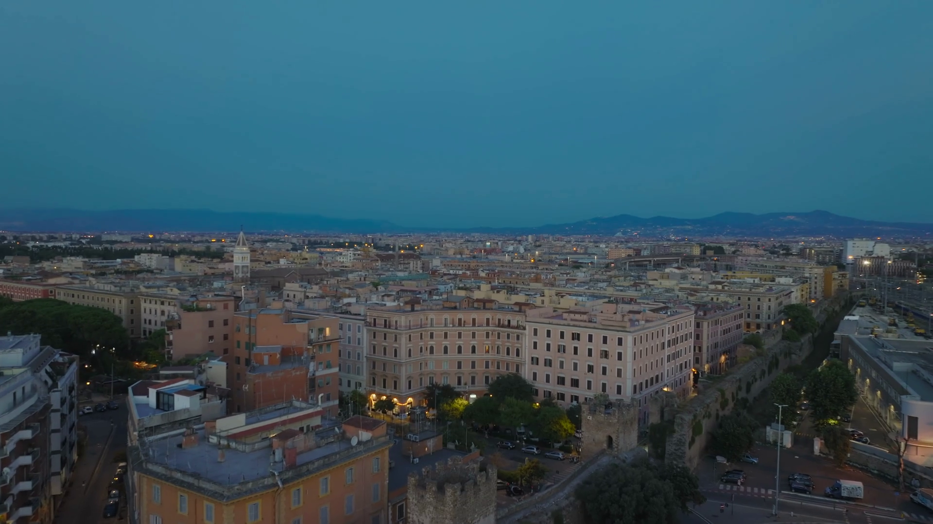 Blocks Of Apartment Buildings Lined Streets Stock Footage SBV-347689585 ...