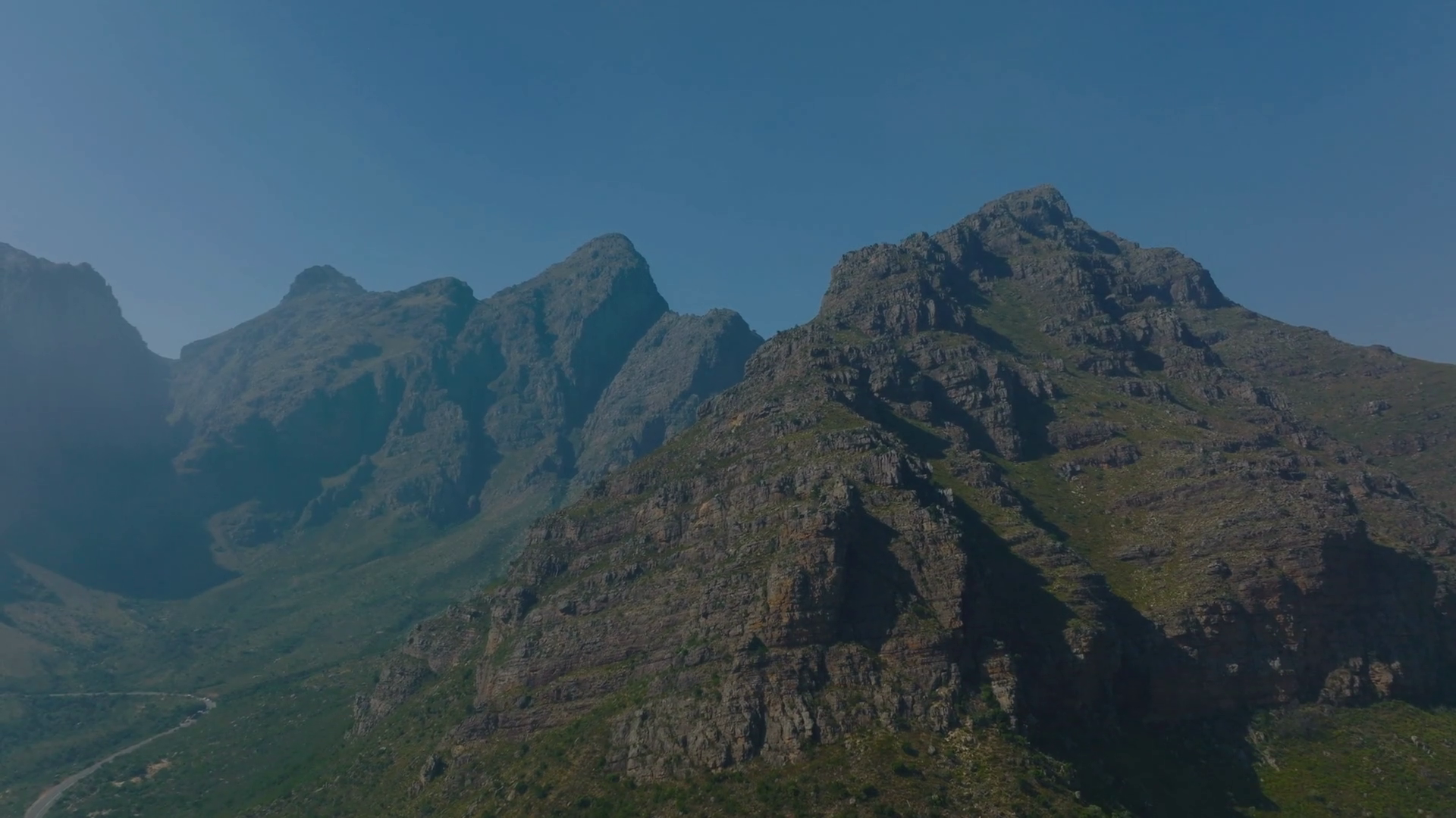 Slide Pan Shot Of Mountain Ridge Rugged Stock Footage SBV-347791931 ...