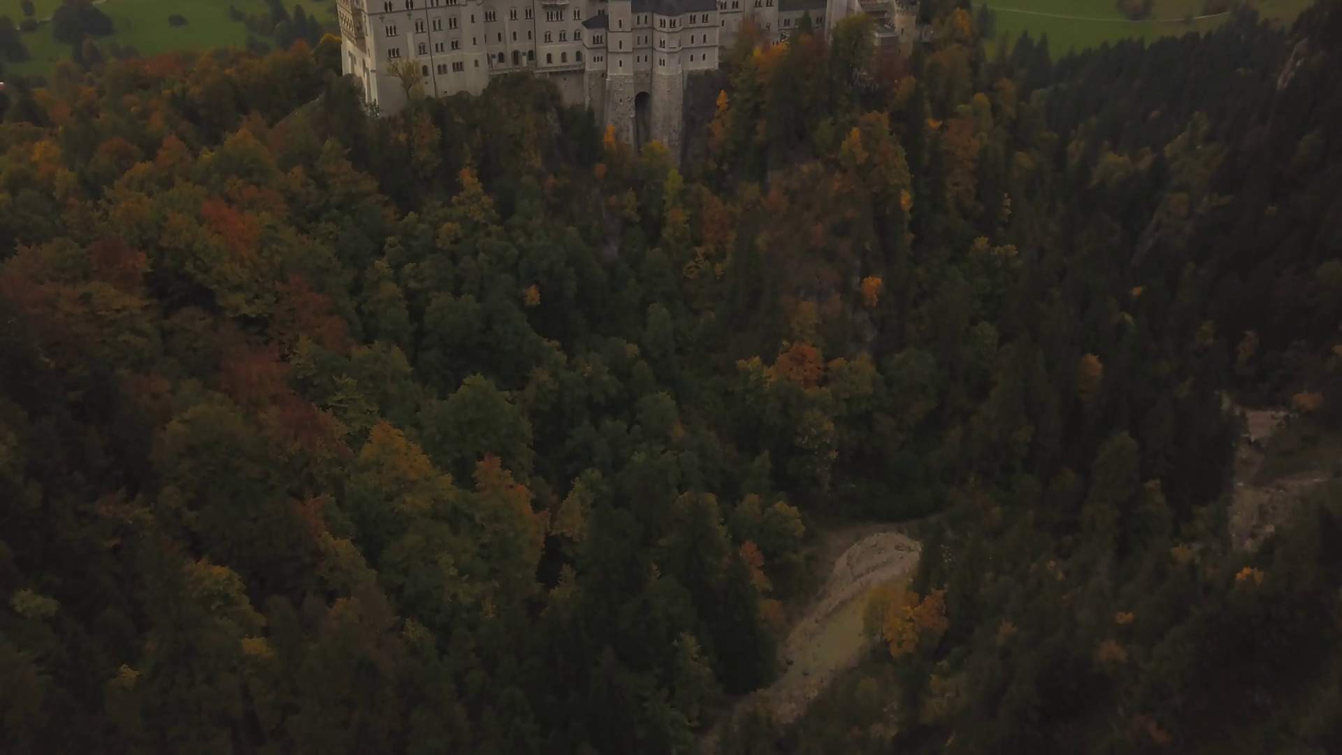 Aerial: View Of Neuschwanstein Castle In Stock Footage SBV-347687129 ...