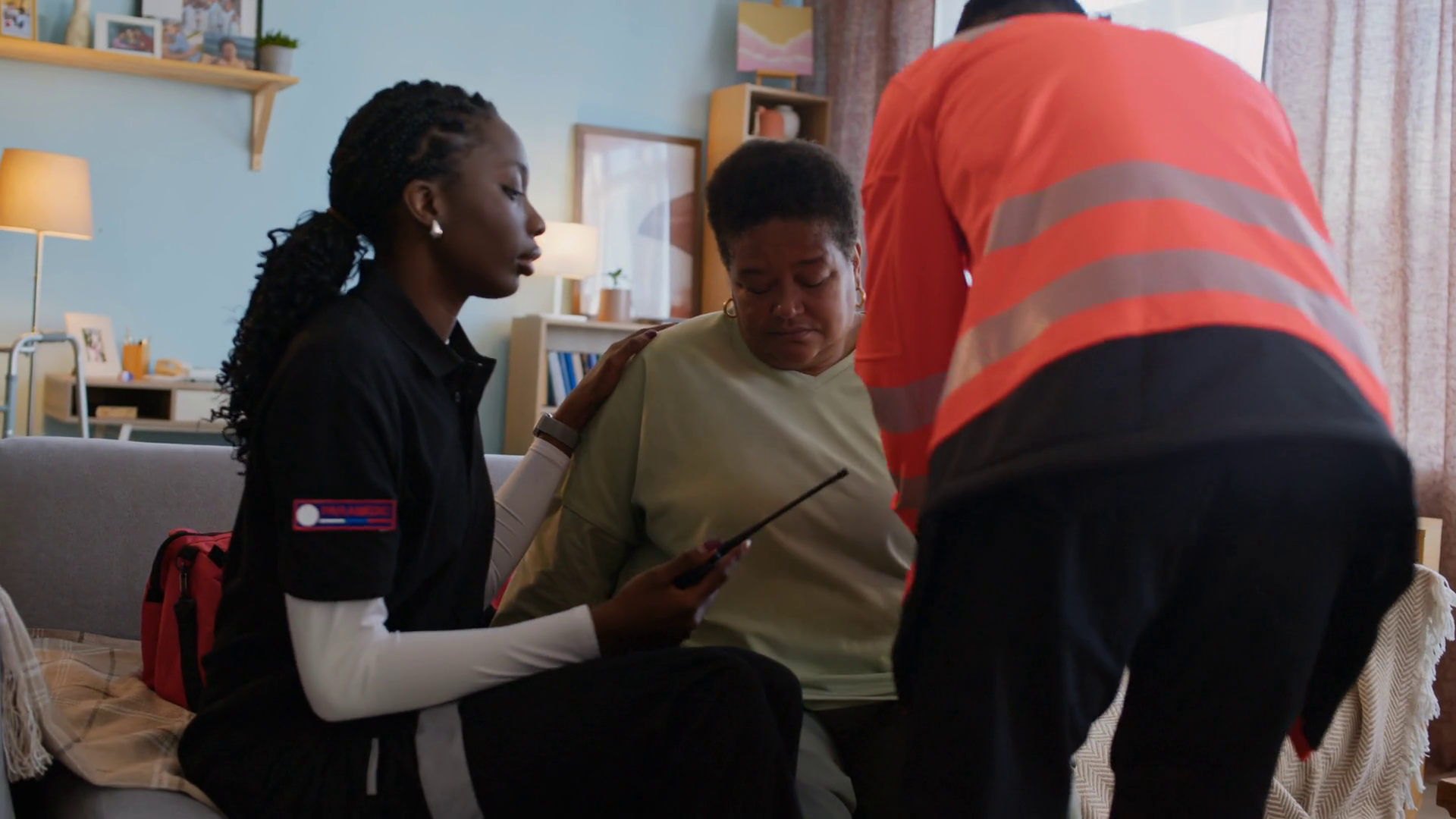 Handheld Shot Of Male Health Worker In Stock Footage SBV-352985978 ...