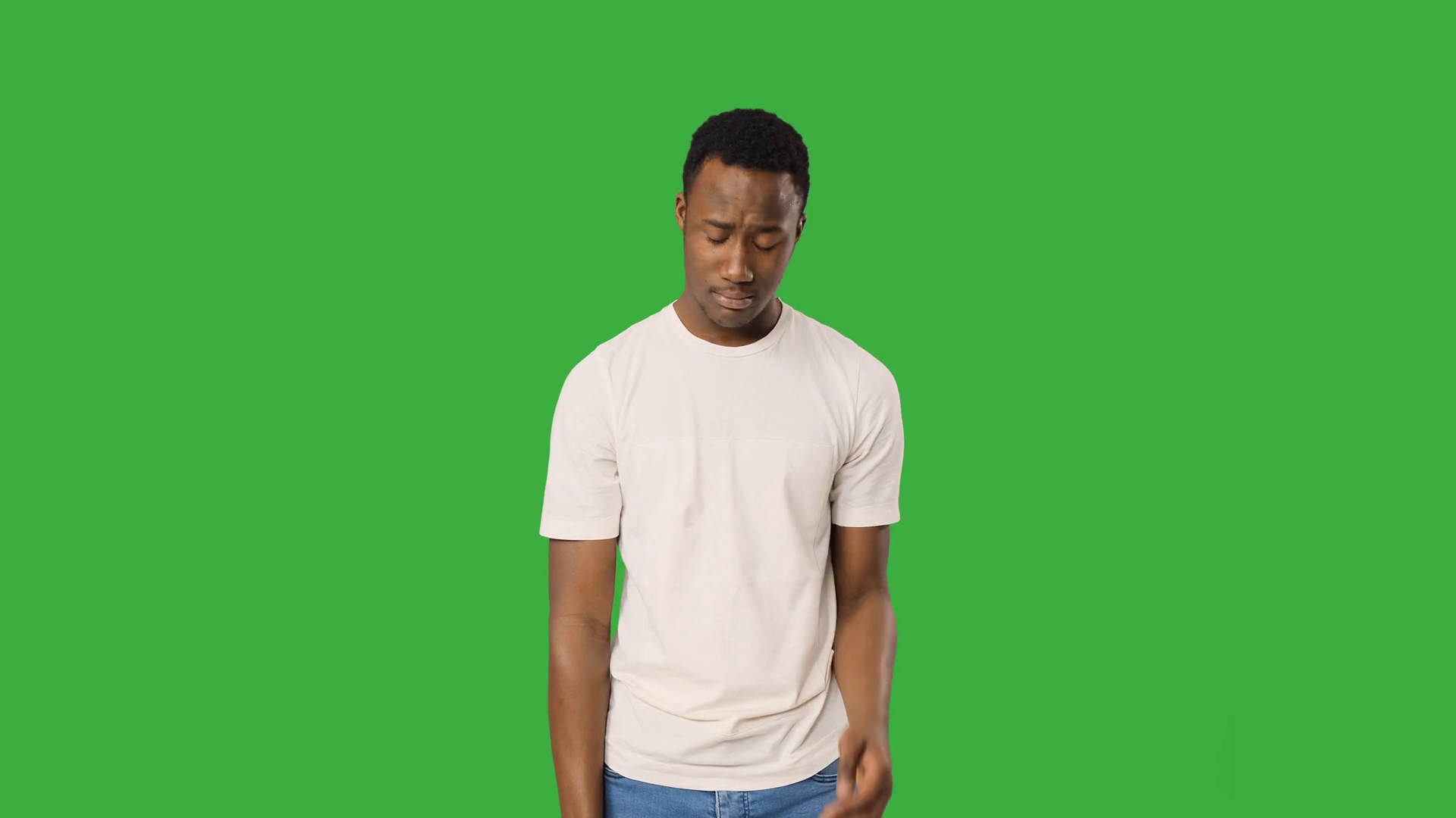 Unhappy Man Shaking Head Stock Footage SBV-352236090 - Storyblocks