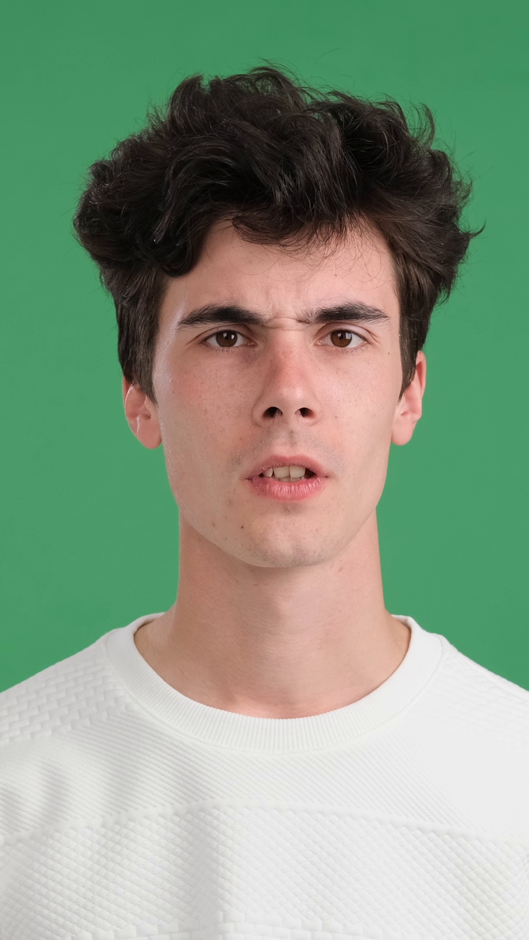 Portrait Of Displeased Man Showing Disgusted Stock Footage SBV ...