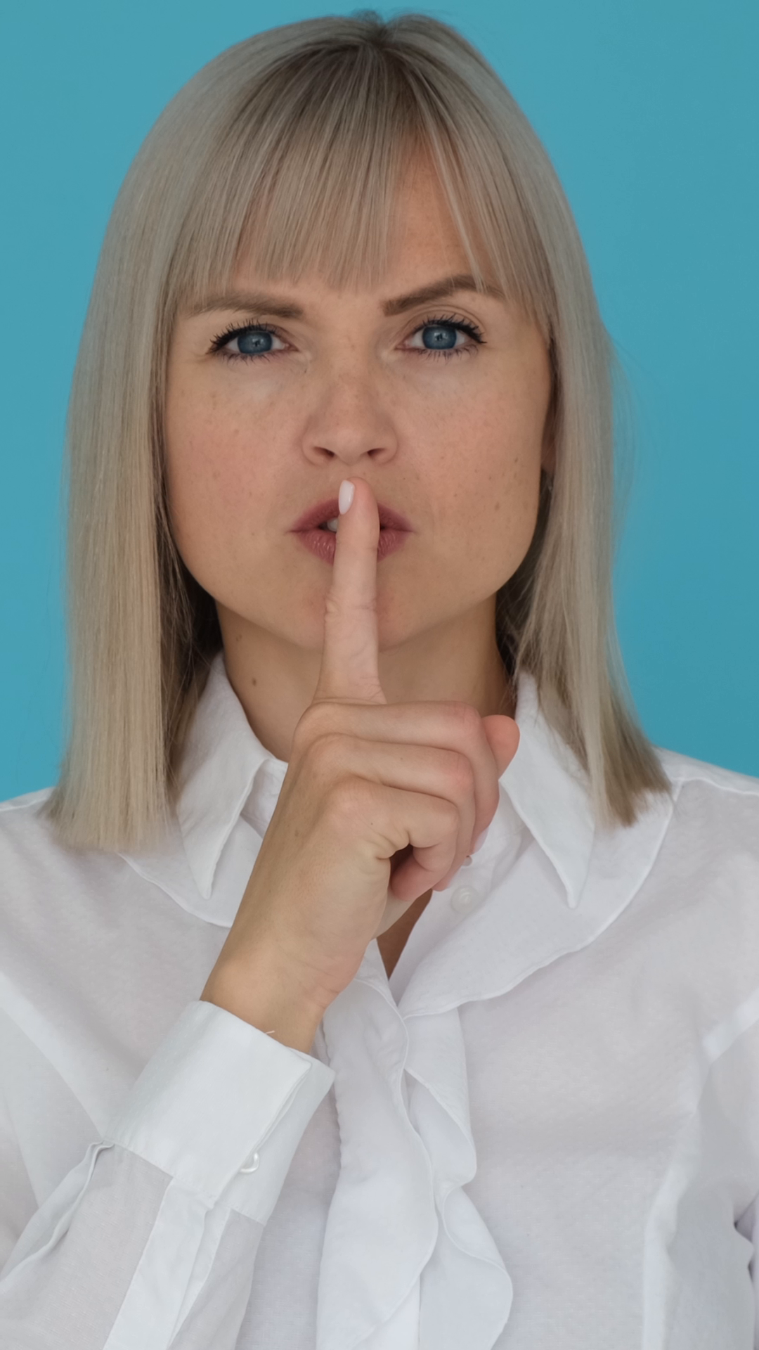 Concentrated Office Worker Showing Shh Stock Footage SBV-353250975 ...