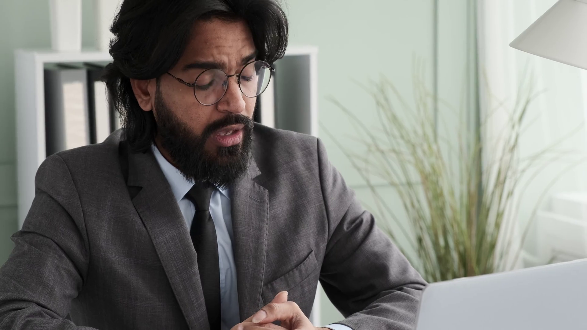 Indian Executive Proudly Shares Success In Stock Footage SBV-347777157 ...