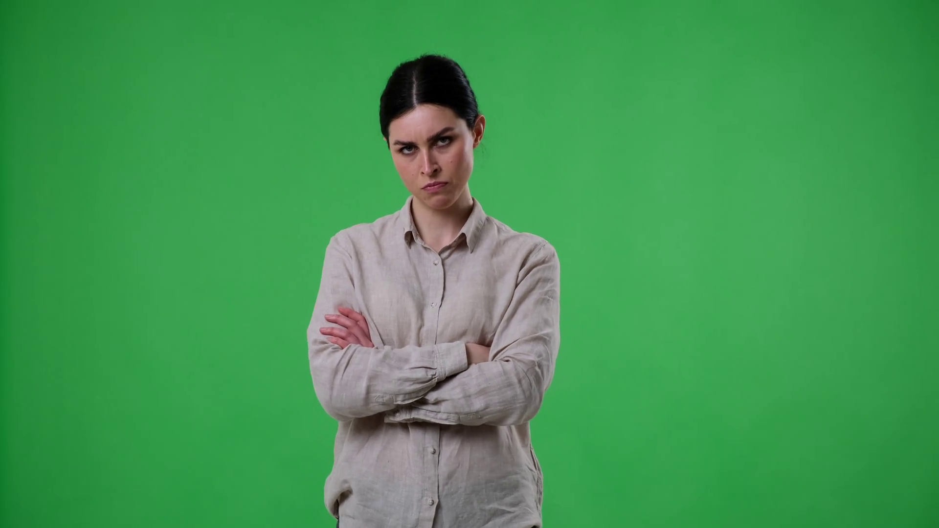 Aggressive Woman Yelling Expressing Stock Footage SBV-347689459 ...