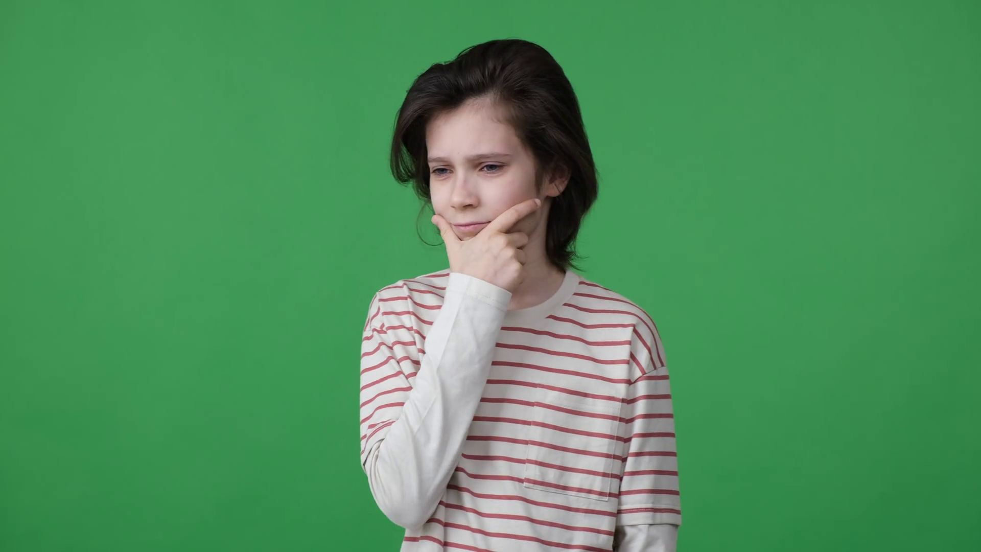 Thinking Young Boy Having Brilliant Idea Stock Footage SBV-347689284 ...