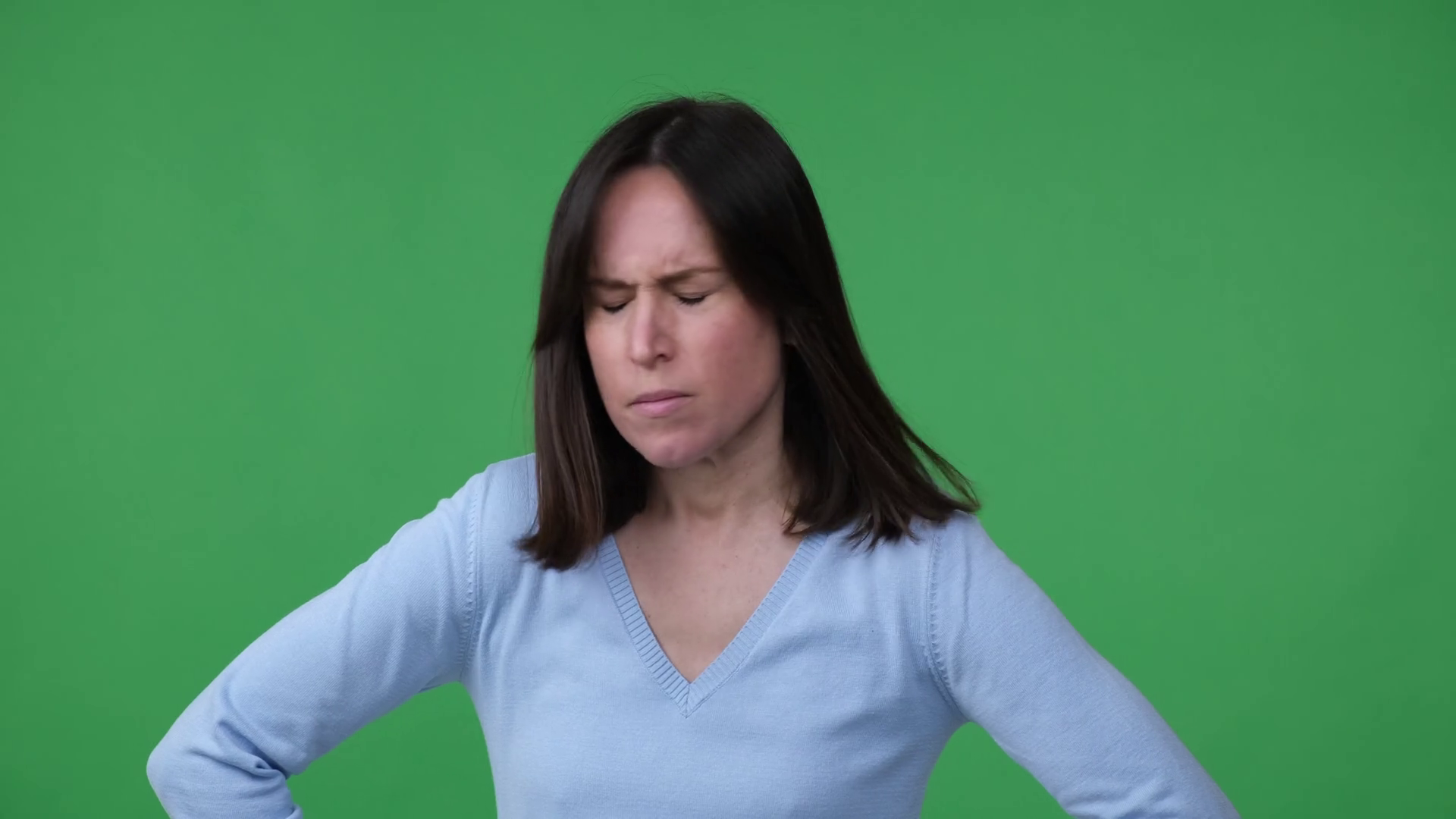 Angry Caucasian Woman Expressing Frustration Stock Footage SBV ...