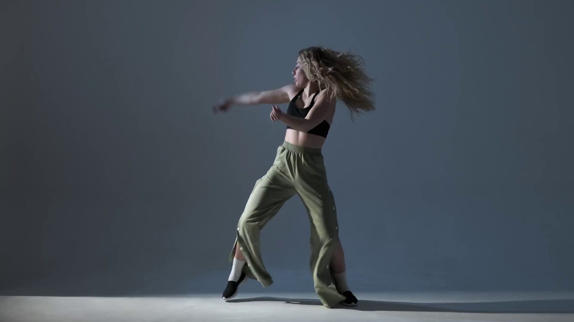 Contemporary Dance Talented Performer On Stock Footage SBV-347689785 ...