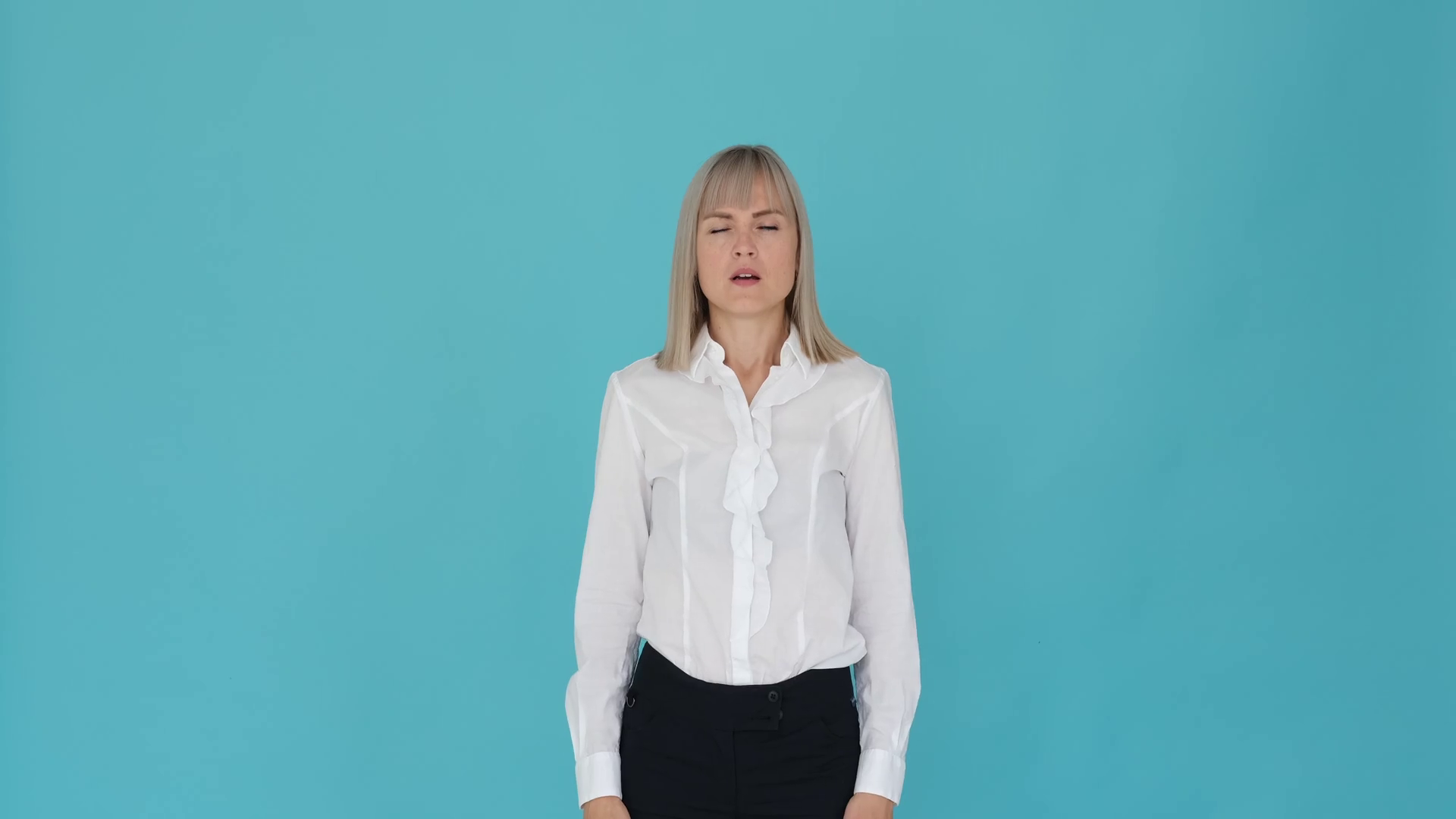 Upset Caucasian Businesswoman Experiencing Stock Footage SBV-348401814 ...