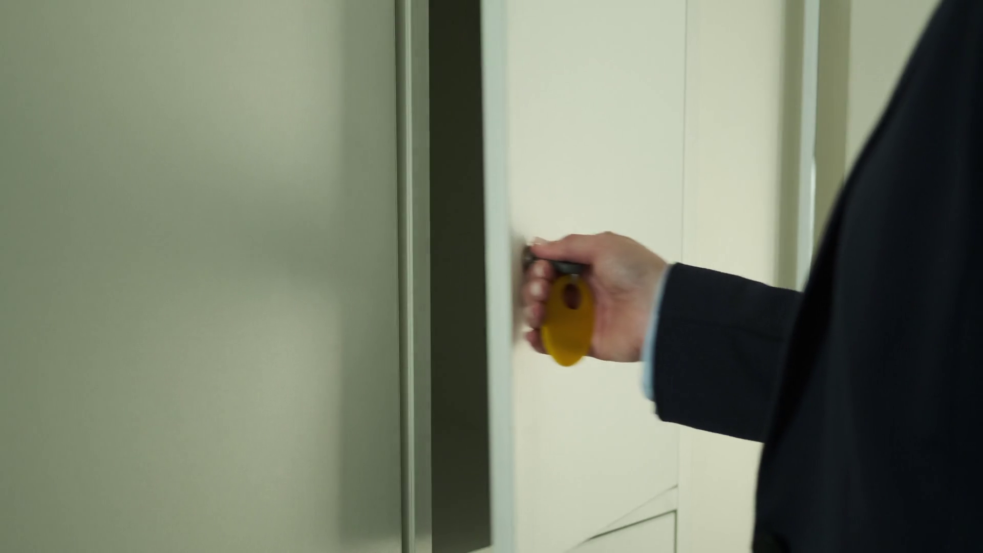 Close-up Shot Of Woman Opens Storage Locker Stock Footage SBV-348388654 ...