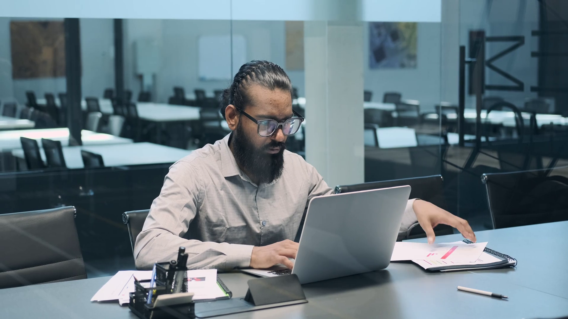 Joyful Office Workers Thrive In Modern Stock Footage SBV-348472456 ...