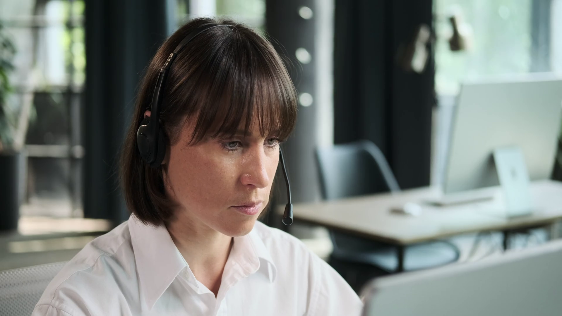 Serious Call Center Agent Making Calls In Stock Footage SBV-348501711 ... Serious Call Center Agent Making Calls In Stock Footage SBV-348501711 ...