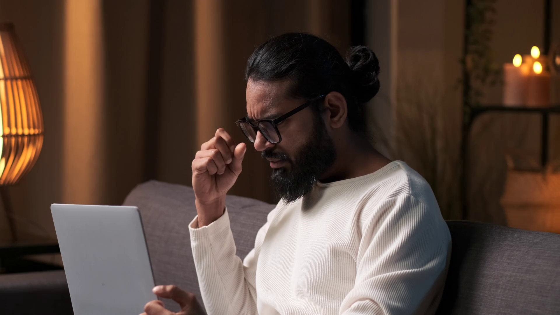 Indian Man Celebrating Success With Laptop Stock Footage SBV-348808136 ...