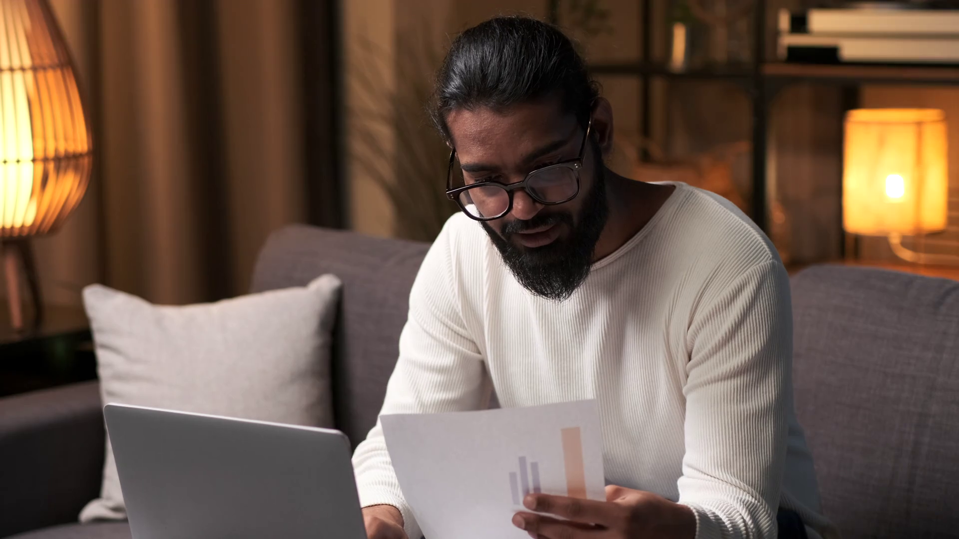 Smiling Businessman Conducting Work Video Stock Footage SBV-348804367 ...