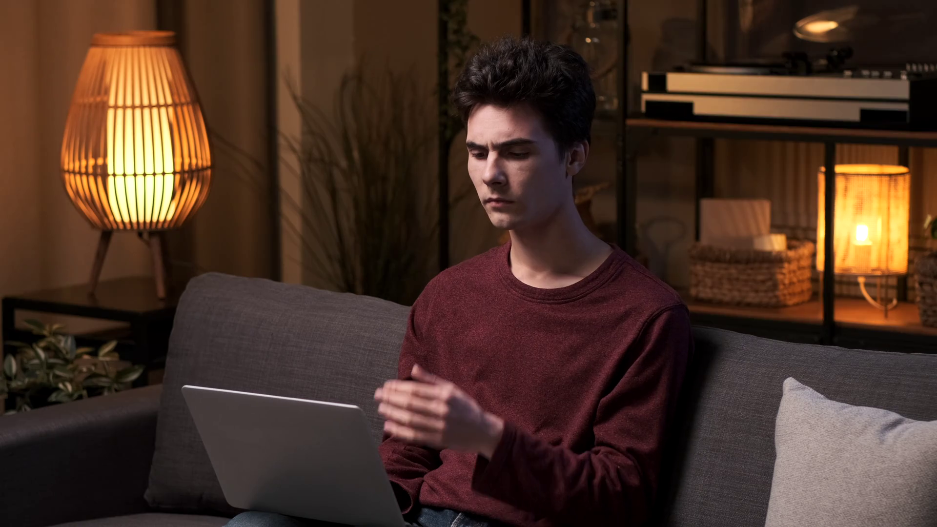 Thinking Employee With Brilliant Idea At Stock Footage SBV-348807390 ...