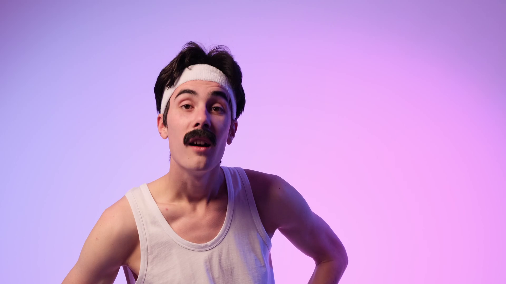 Serious Nerd With Nod Head Gesture On Purple Stock Footage SBV-348775179 - Storyblocks