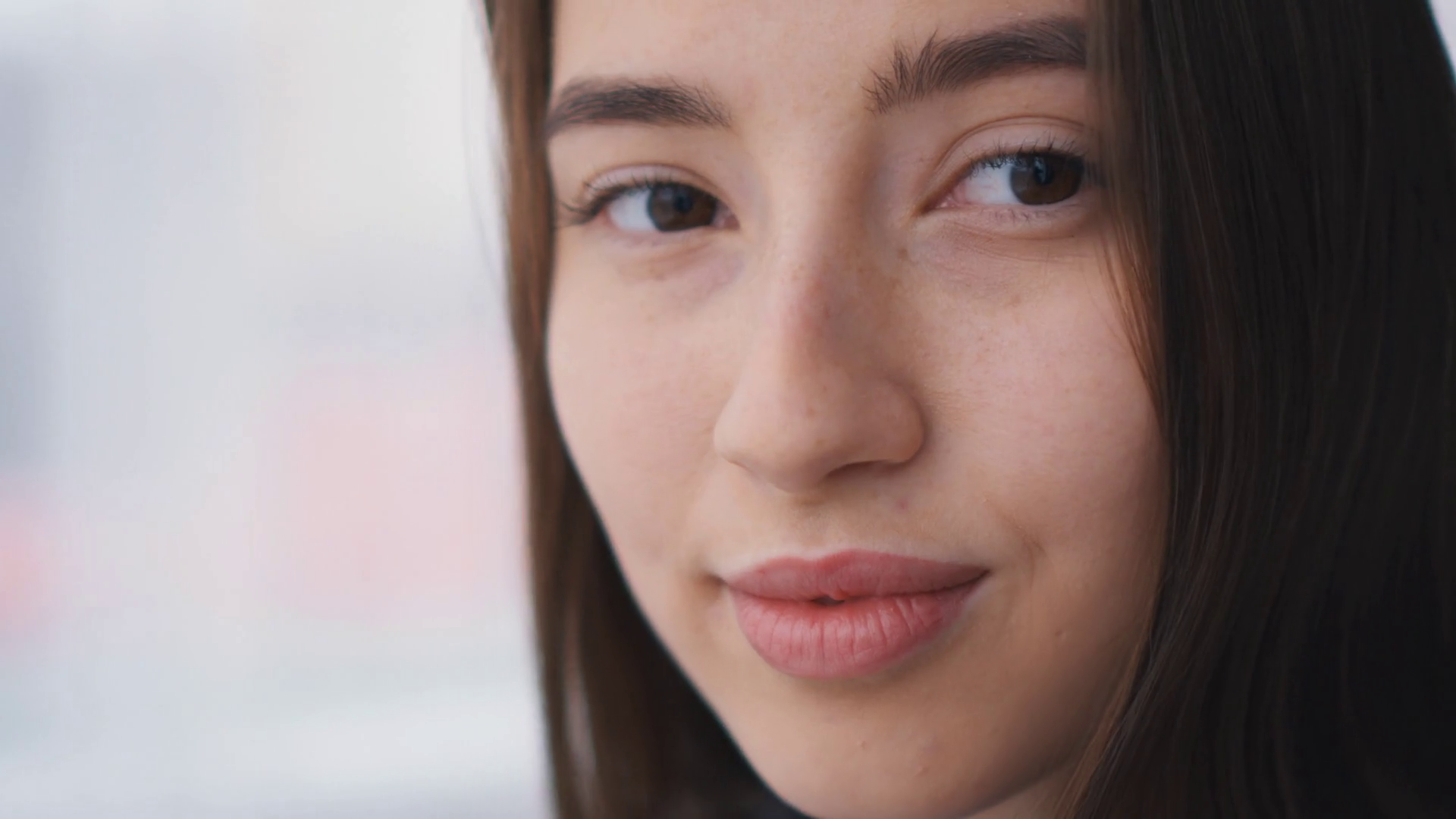 Beautiful Young Girl Looking At Camera Stock Footage SBV-320677330 ...