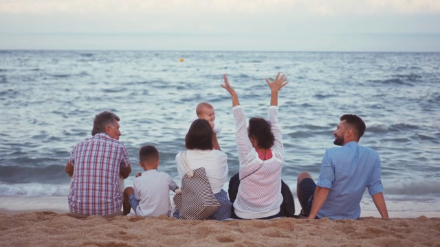 Families On Beach Stock Footage: Royalty-Free Video Clips - Storyblocks