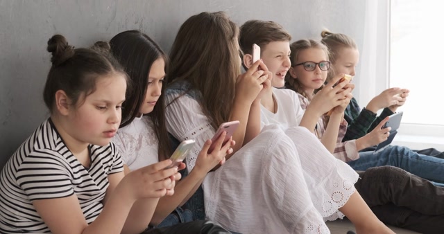 Kids On Phone Stock Footage: Royalty-Free Video Clips - Storyblocks