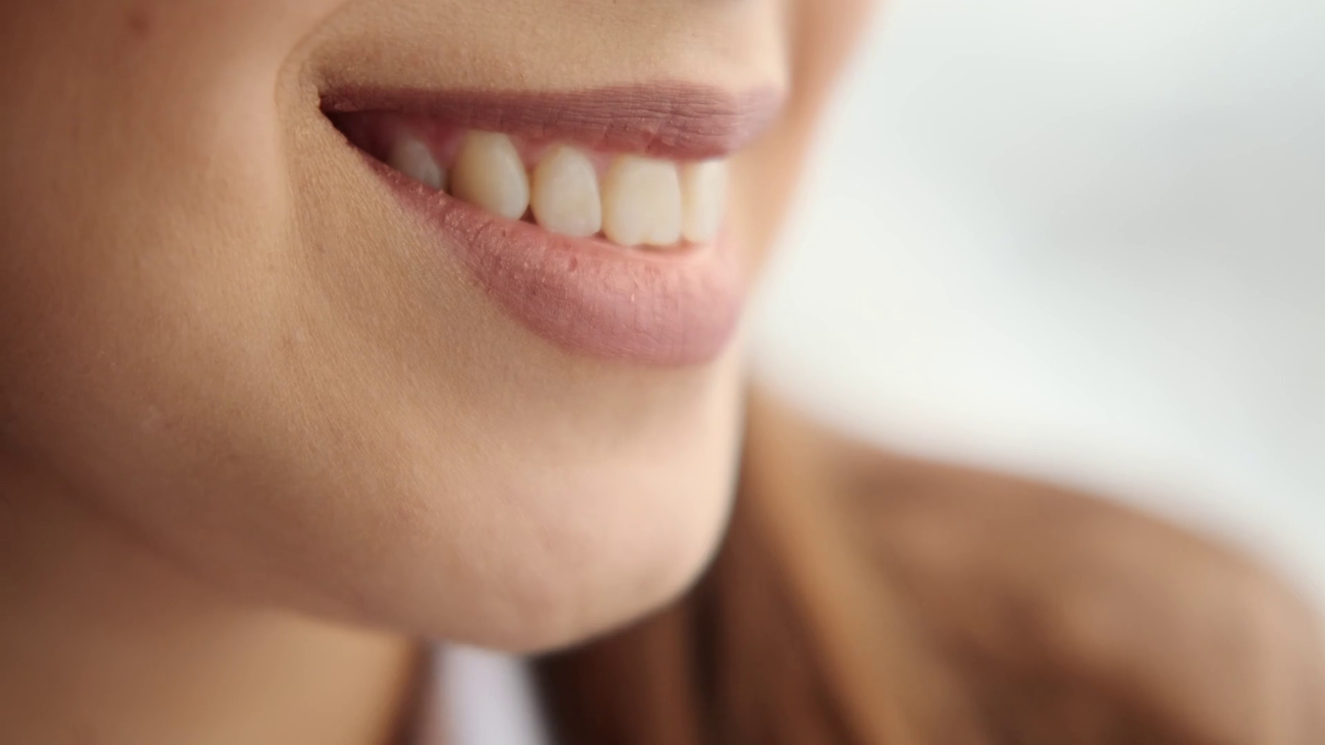 Close Up Mouth Of Woman Smiling Stock Footage SBV-346398071 - Storyblocks