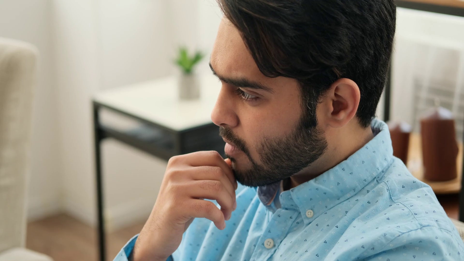 Depressed Man Regretting Wrongdoing Stock Footage SBV-346447717 ...