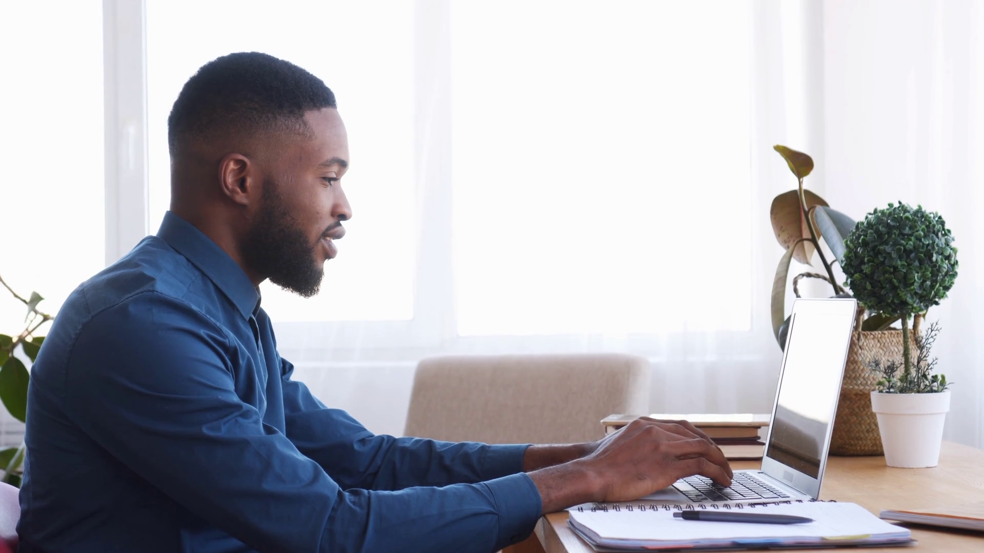 Happy Businessman Using Laptop Relaxing On Stock Footage SBV-329611076 ...