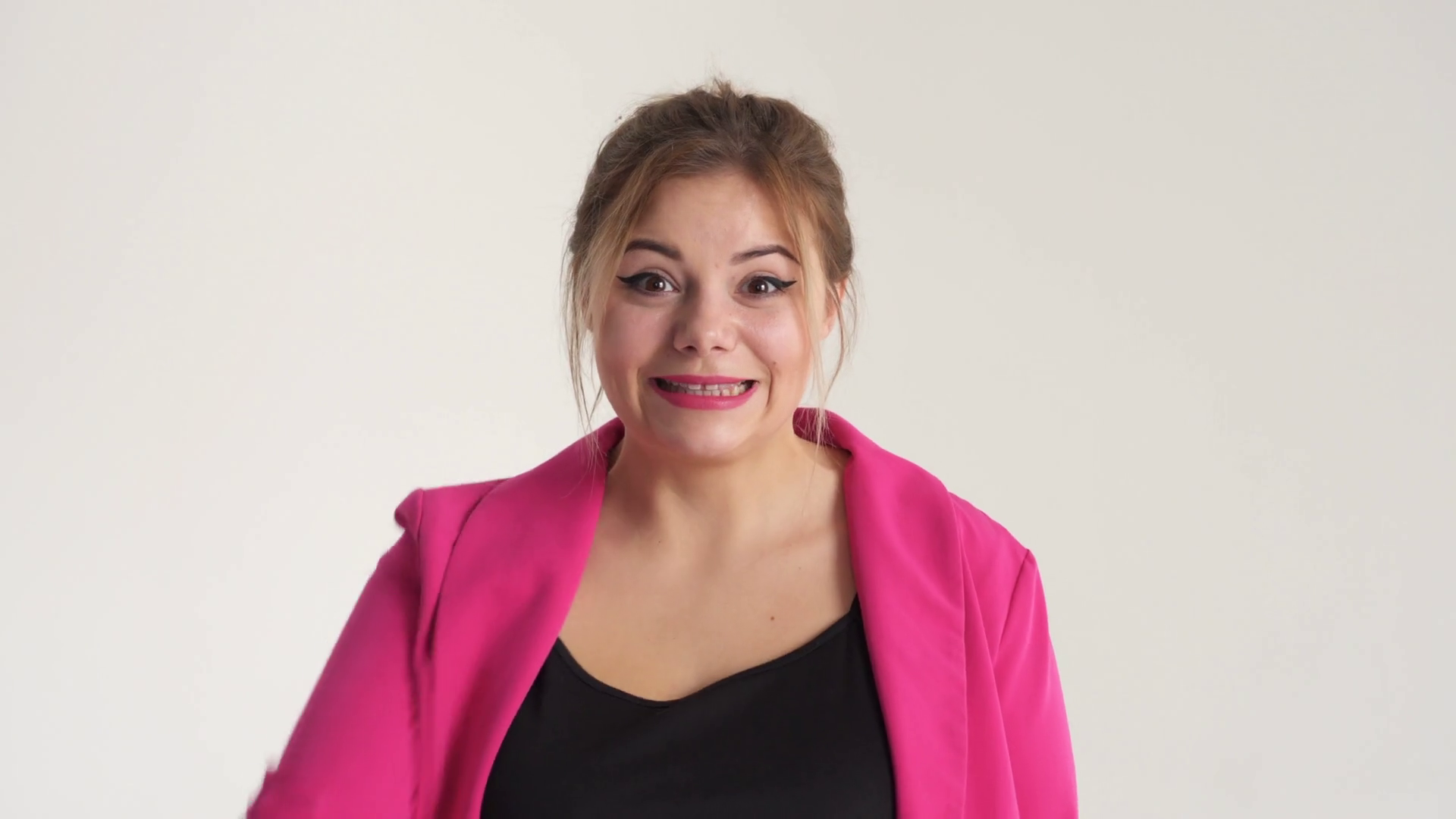 Happy Businesswoman Beckoning Someone Stock Footage SBV-331564614 ...