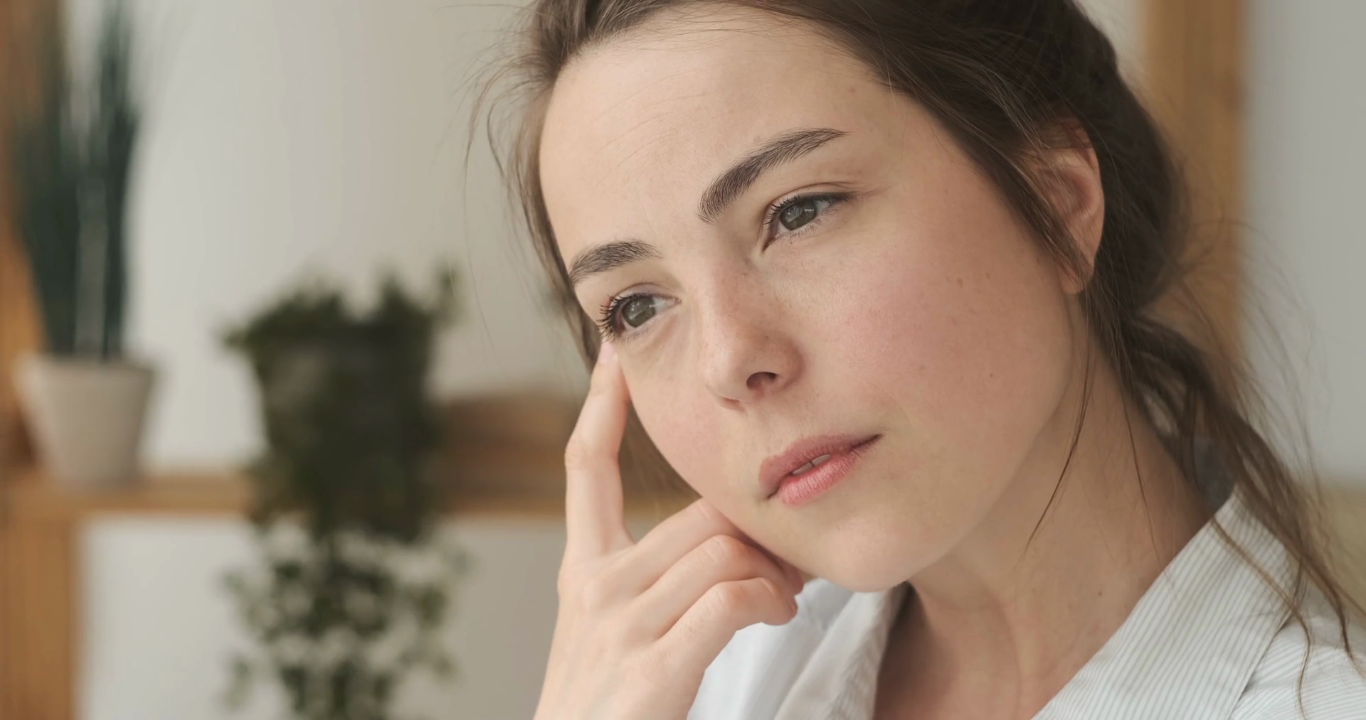 Happy Woman Thinking Planning Stock Footage SBV-338476552 - Storyblocks